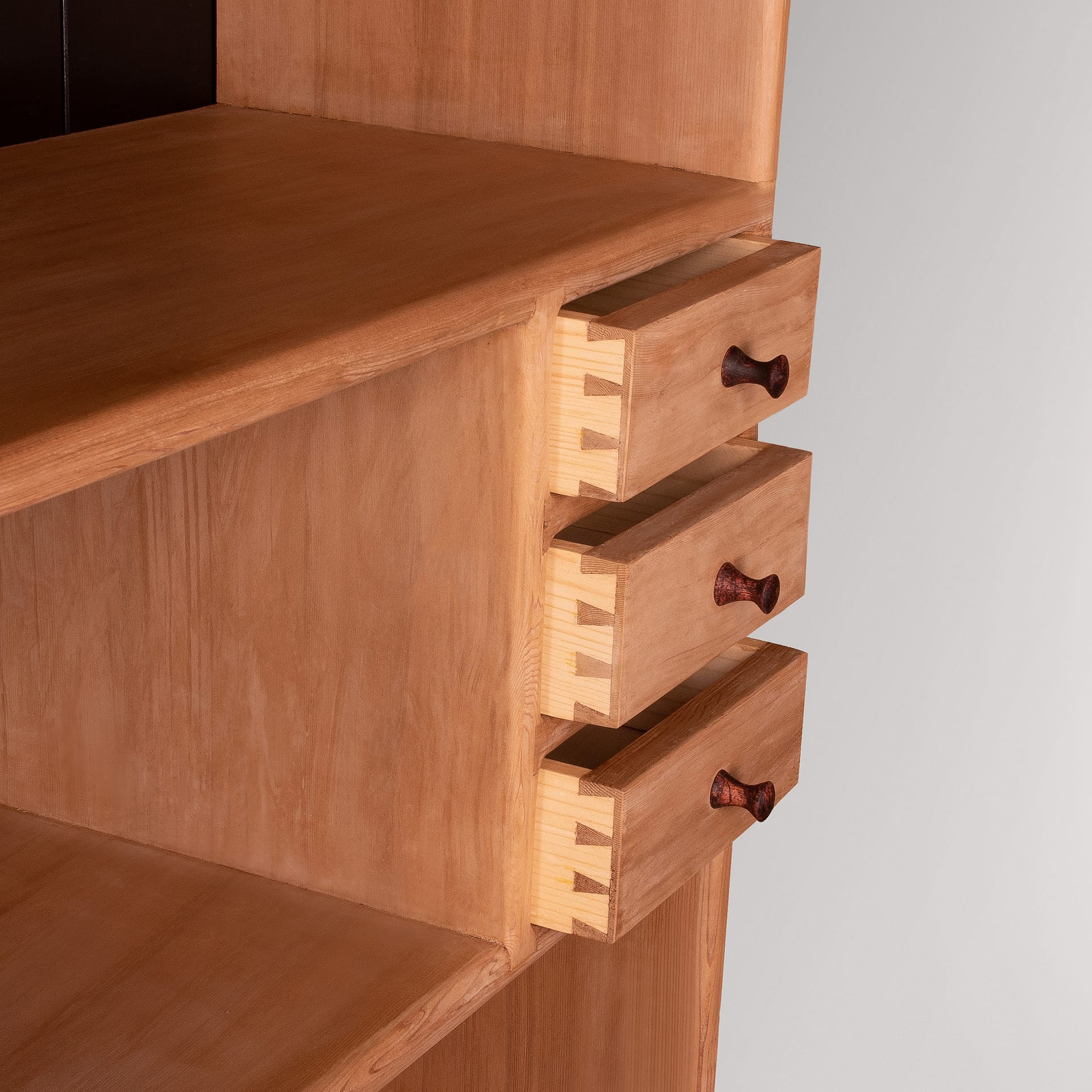 Western Cedar Bookcase With Drawers NA – Marc Springer Furniture Maker